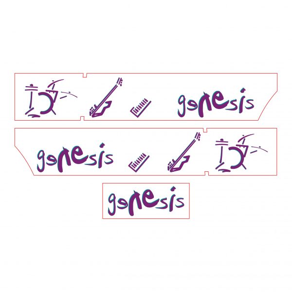 Genesis sticker set (Golf 1 cabrio) – Stickercompleet.nl